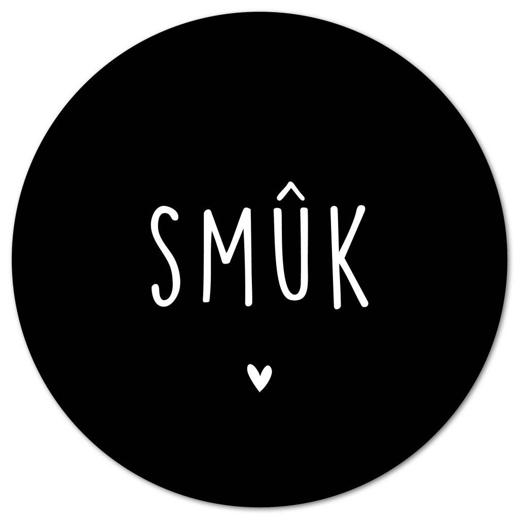 Muurcirkel Smûk zwart - 20 cm Kopen? - Krúskes